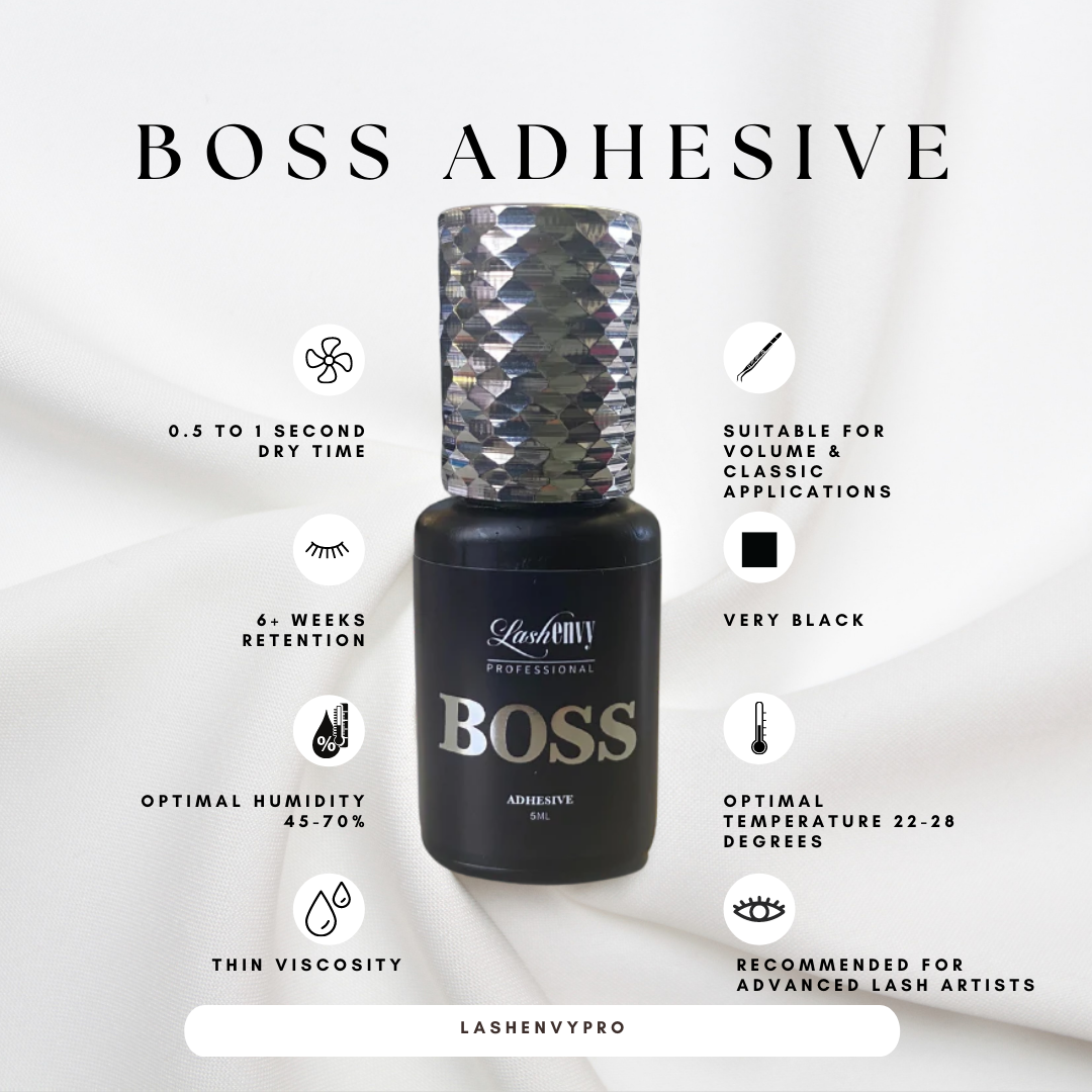 Fast Drying Lash Extension Adhesive in "Boss" | Lash Envy Pro